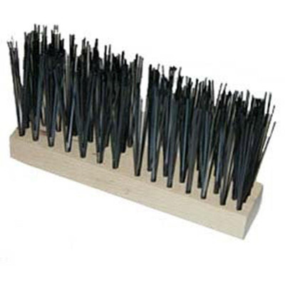 12in Flat Steel Wire Broom, Head Only | Outdoor Cleaning