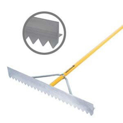 24in Light Lute/Rake, 106in Yellow Handle, Wrap Bracing | CMTP