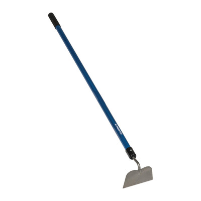 Garden Hoe, Forged Head, 54in Blue Fiberglass Handle