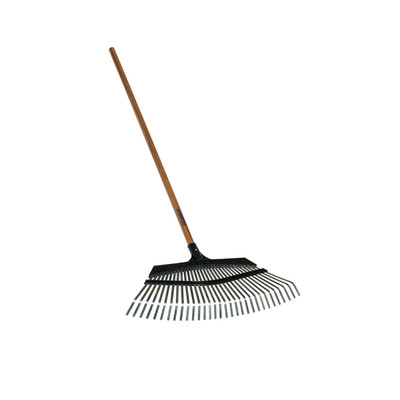 Pro-Flex 24in Rake, 48in Wood Handle