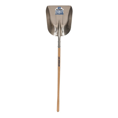 Aluminum Grain Scoop, Number 12, 48in Hardwood Handle