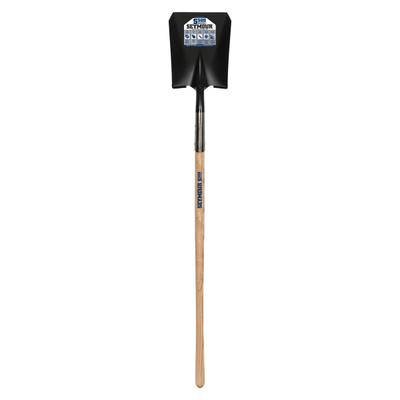 Closed Back Shovel, Square Point, 14 Gauge, Number 2, 48in Handle