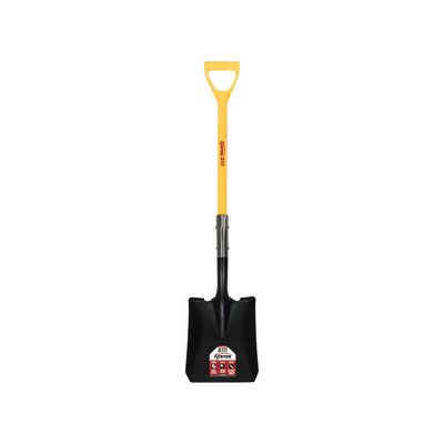 #2 Square Point Shovel, Open Back, 27in Polymer D-Grip Handle | CMTP