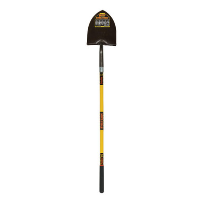 Forged Round Point Shovel with 48in Yellow Fiberglass Handle | CMTP