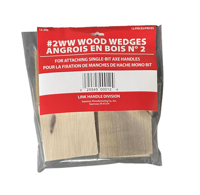 No. 2WW Wood Wedges for Single Bit Axes (12/Pack) | Certified MTP