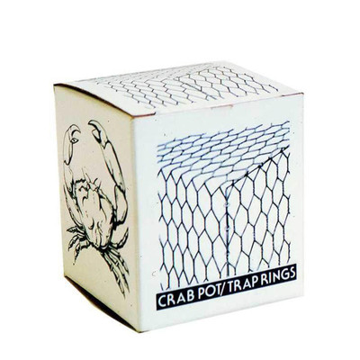 Cage/Trap Rings, Galvanized Blunt Offset, 5lbs. Per Box