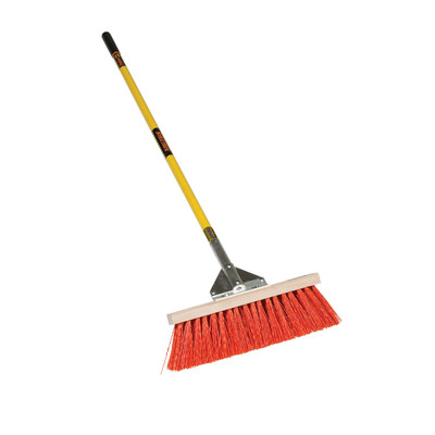 18in Street Broom with 60in Yellow Fiberglass Handle | Certified ...