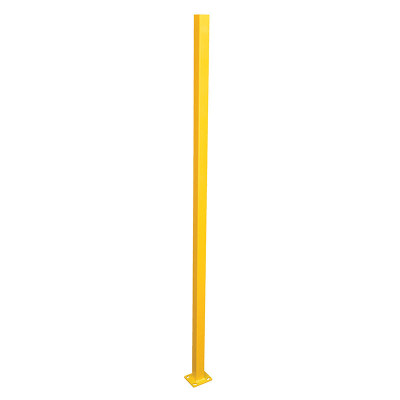 Adjustable Perimeter Guard System,sin Line Post 72in, Yellow | CMTP