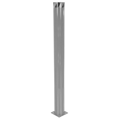 Steel Pipe Safety Bollard, 72in x 6-1/2in, Gray | Warehouse | CMTP