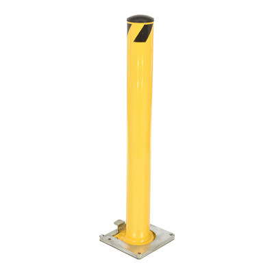 Surface Mounted Pipe Safety Bollard, 42 x 5-1/2in, Yellow | CMTP
