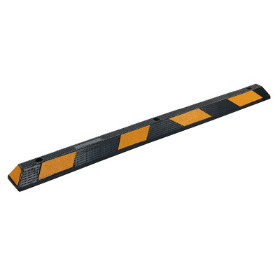 Rubber Car Stop, 47-1/4in x 5-3/4in x 4in, Black | CMTP