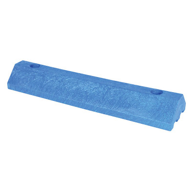 Recycled Plastic Parking Block 24in x 6in x 3-1/4in, Blue