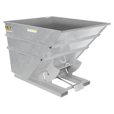 Steel HD Self Dumping Hopper, 3 Cu Yd, 6000 lb., Galvanized | Certified ...