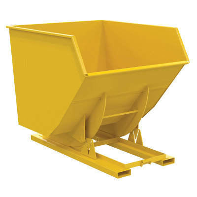 Steel HD No Bump and Dump Hopper, 3-1/2 Cu Yd, 6000 lb., Yellow ...