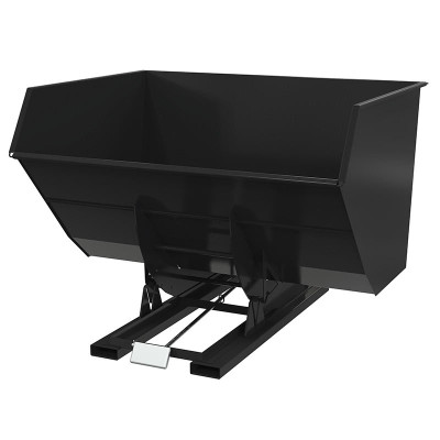 Heavy Duty Hopper, Self Dumping, 5 Cu Yd, 6000 lb., Black | CMTP