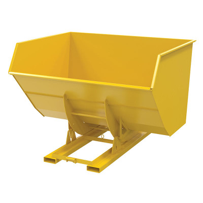 Steel HD No Bump and Dump Hopper, 5 Cu Yd, 6000 lb., Yellow | CMTP