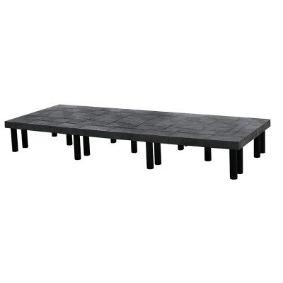 Solid Top Dunnage Rack 96in x 36in 2700 lb., Black