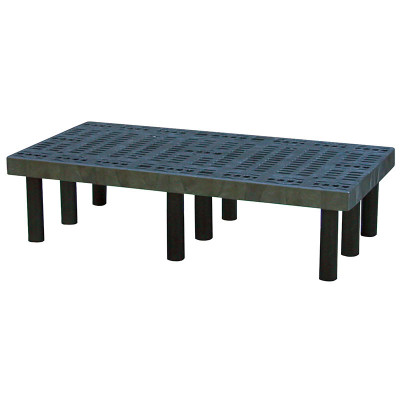 Vented Top Dunnage Rack 48in x 24in, 700 lb., Black