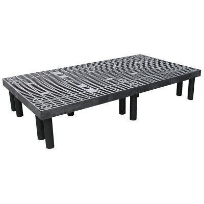 Vented Top Dunnage Rack 66in x 36in 1500 lb., Black