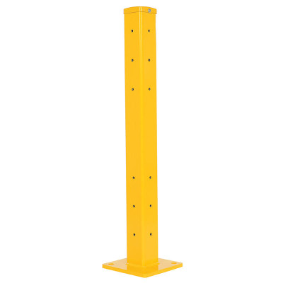 42" Yellow Rigid Tube Drop-In Post | Guard Rail Accessory