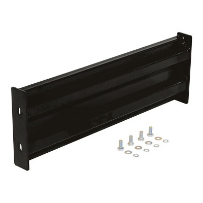 Steel 2 Ribbed Bolt On Style Guard Rail, 30in Length, Black