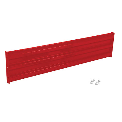 Steel Bolt On Style Guard Rail, 65.875in Length, Red | Certified MTP
