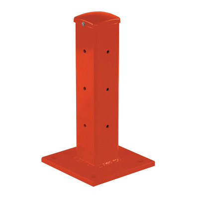 18" Rigid Tube Post for Guard Rails | Bolt-On, Orange | CMTP