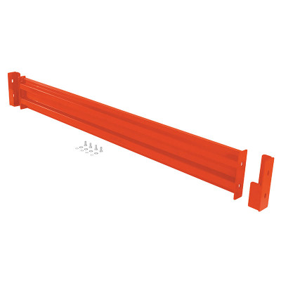 Steel 2 Ribbed Dropin Style Guard Rail, 78in Length, Orange | Certified ...