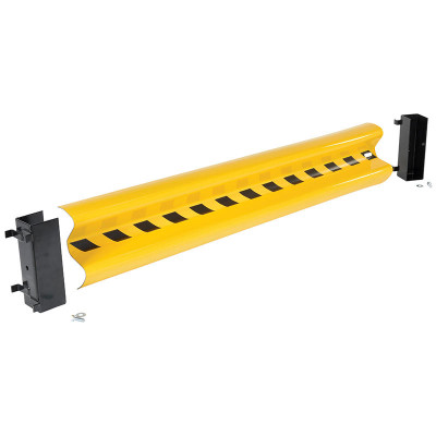 Steel Dropin Guard Rail, 2 Ribbed, 60in Length, Yellow | CMTP