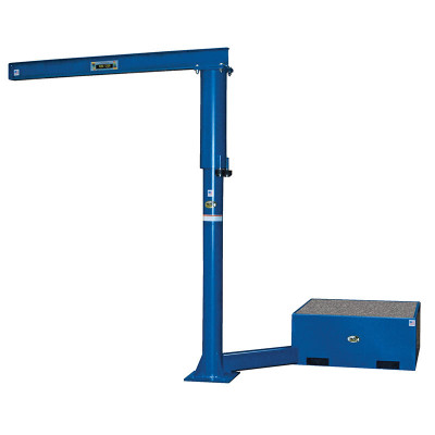 Offset Jib Crane, with Filled Base 8 Ft. I-Beam, 1000lb, Blue ...