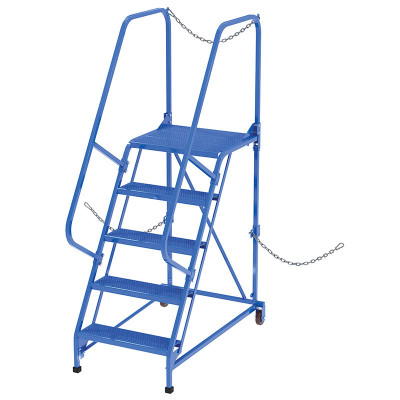 Semi-Trailer Access Ladder 58 Deg 5 Perforated 24in Width, 350lb