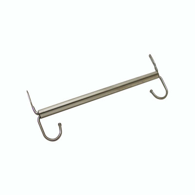 Galvanized Conduit Coat Rod, 18 x 1/2 x 1/2in For Lockers, Silver | CMTP
