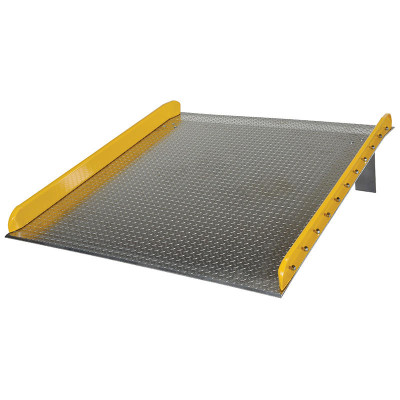 Aluminum Dock Board Steel Curb, 72in x 72in, 10,000 lb., Silver | CMTP