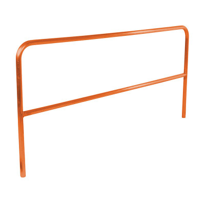 Steel Safety Railing, 10 Ft. Length, Orange | Certified MTP