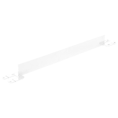 Steel Toe Board For Pipe Safety Railing, 4 Ft. Length, White | CMTP