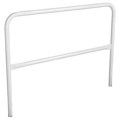 Steel Safety Railing, 5 Ft. Length, White