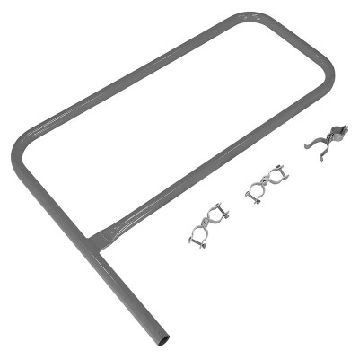 Pipe Safety Railing Gate, P-Shaped, 36 x 36in, Gray | CMTP