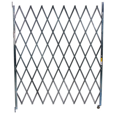 Steel Single Fold Scissor Gate, 4 x 8 Ft., Gray | CMTP
