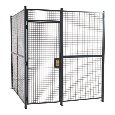 Woven Wire, 4ft x 8ft, 2 Sided, Slide Up Service Access Cage | CMTP