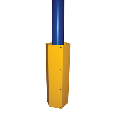 Steel Hexagonal Column Guard, 48in Height, Yellow | CMTP