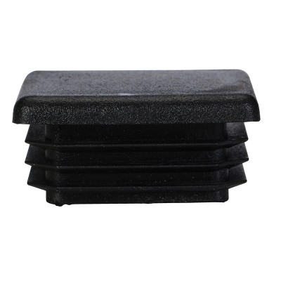 Plastic Square Safety Handrail End Cap, Black | Certified Material ...