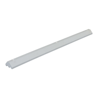 Recycled Plastic Car Stop 72in x 6in x 3-1/4in, White