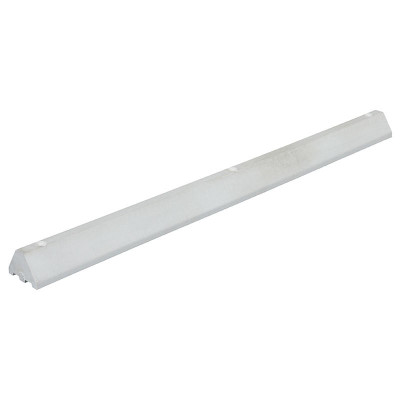 Recycled Plastic Car Stop, 72in x 6in x 4in, White | CMTP