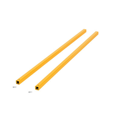 Steel Square Safety Handrail Connection Tubing, 48in, Yellow ...