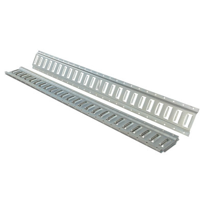 Steel Zinc Plated E-Track, 4 Ft. Length, 4 Pack, Gray | CMTP