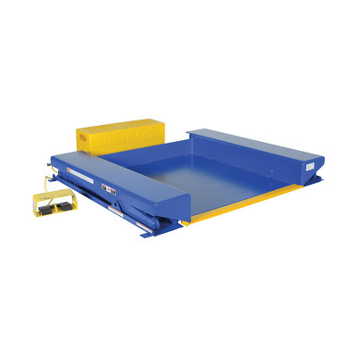 Steel Ground Lift Scissor Table, 44in x 50in, 2000 lb., Blue | CMTP