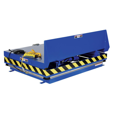 Lift and Side Link Tilt Scissor Table, 36 x 54in, 2000 lb., Blue ...