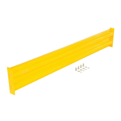 Steel 2 Ribbed Bolt On Style Guard Rail, 66in Length, Yellow ...