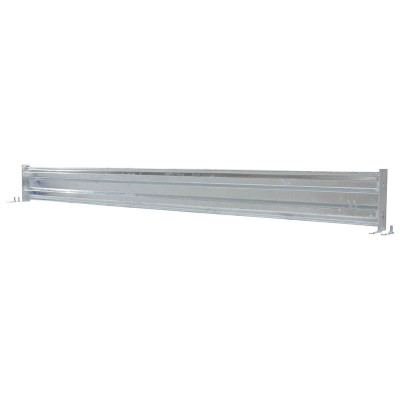 Galvanized 2-Ribbed Bolt On Style Guard Rail, 102in Length, Gray ...