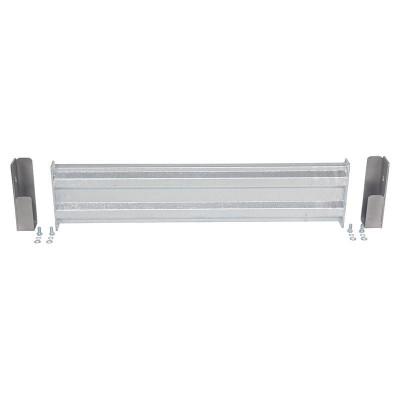 Galvanized 2-Ribbed Dropin Style Guard Rail, 42in Length, Gray